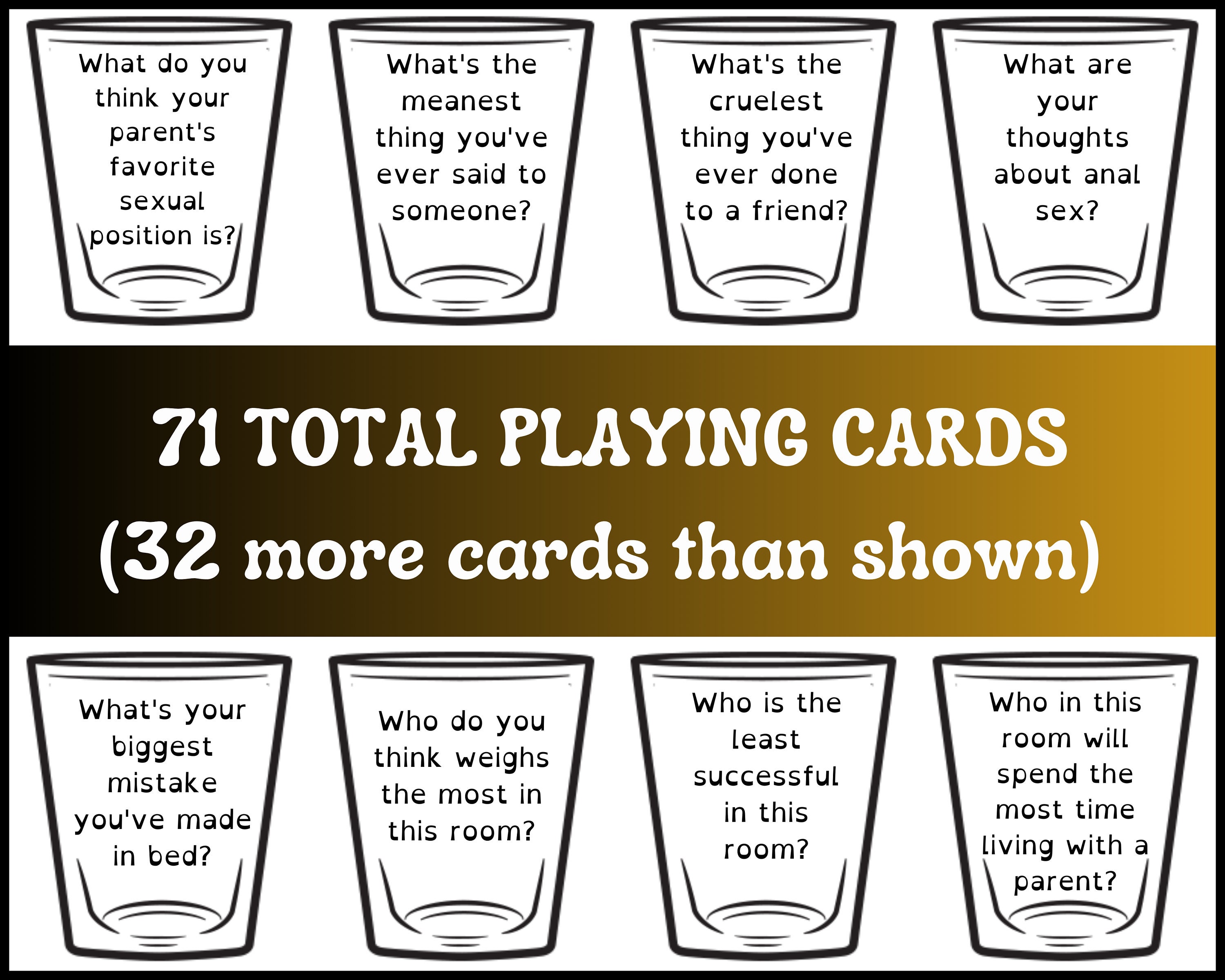 Truth or Shot Adult Drinking Game to Party - Etsy