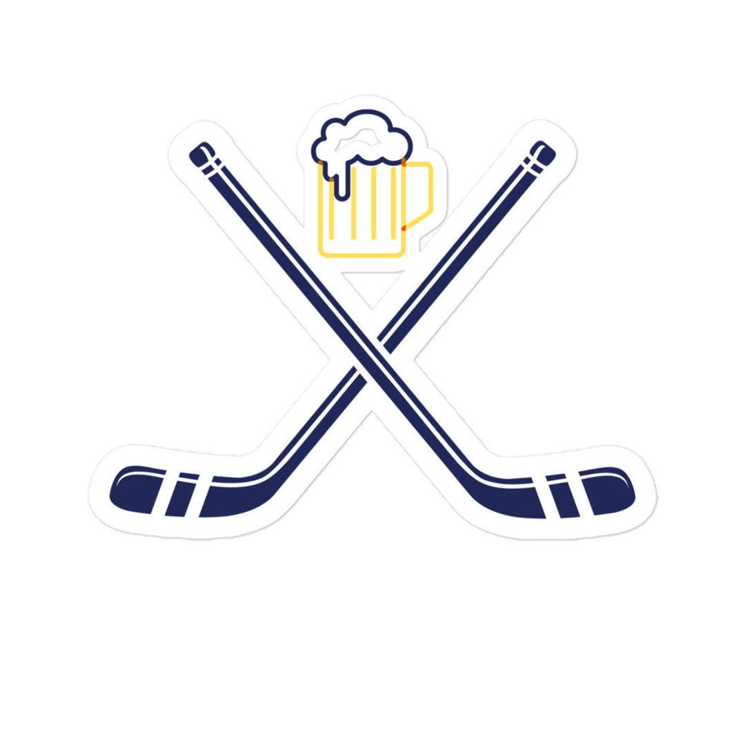 Beer League Hockey Sticker - Etsy