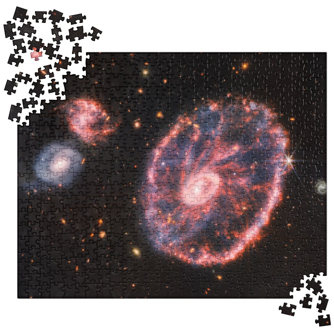 JWST James Webb Space Telescope Cartwheel Galaxy Jigsaw Puzzle - Etsy