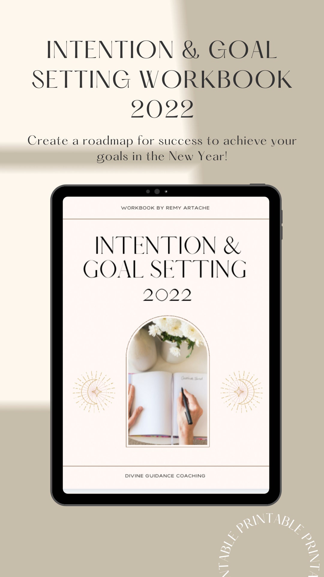 PRINTABLE Goal & Intention Setting Workbook, Goals Planner, Goals ...
