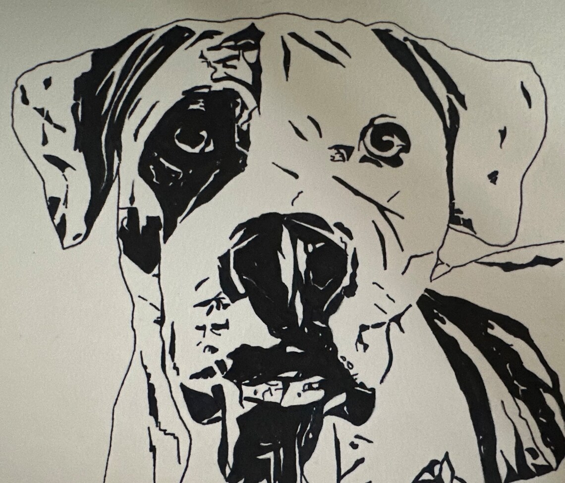 Pet Portraits Sharpie Art - Etsy