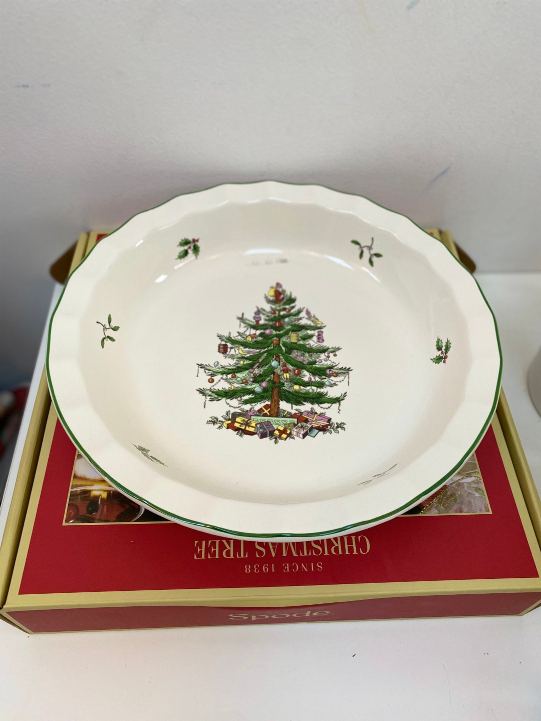 Spode Christmas Tree Pie Dish 25.5cm New - Etsy