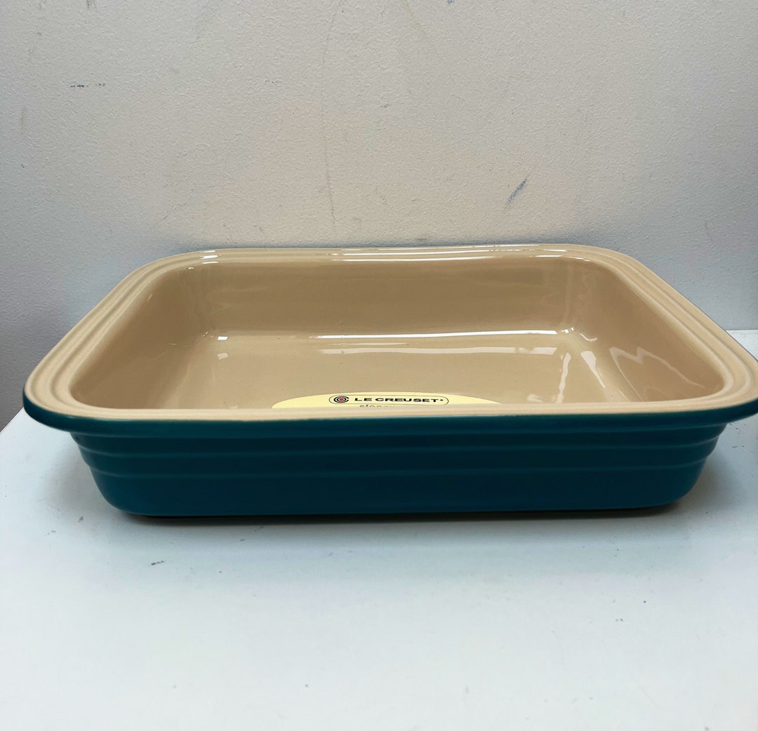 LE CREUSET Teal Large Rectangle Oven Dish 31x25cm. Kitchen - Etsy