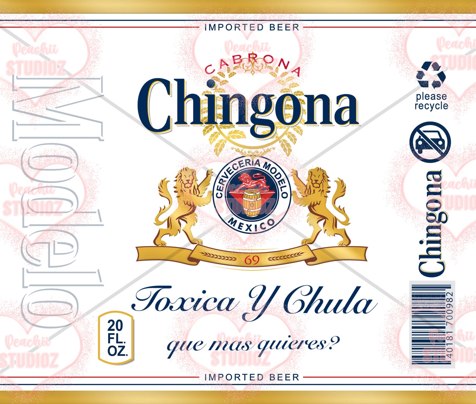 Modelo Chingona Wrap PNG - Etsy