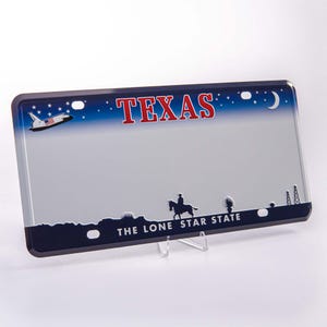 Personalized Embossed Metal Texas Space Shuttle State License Plate ...