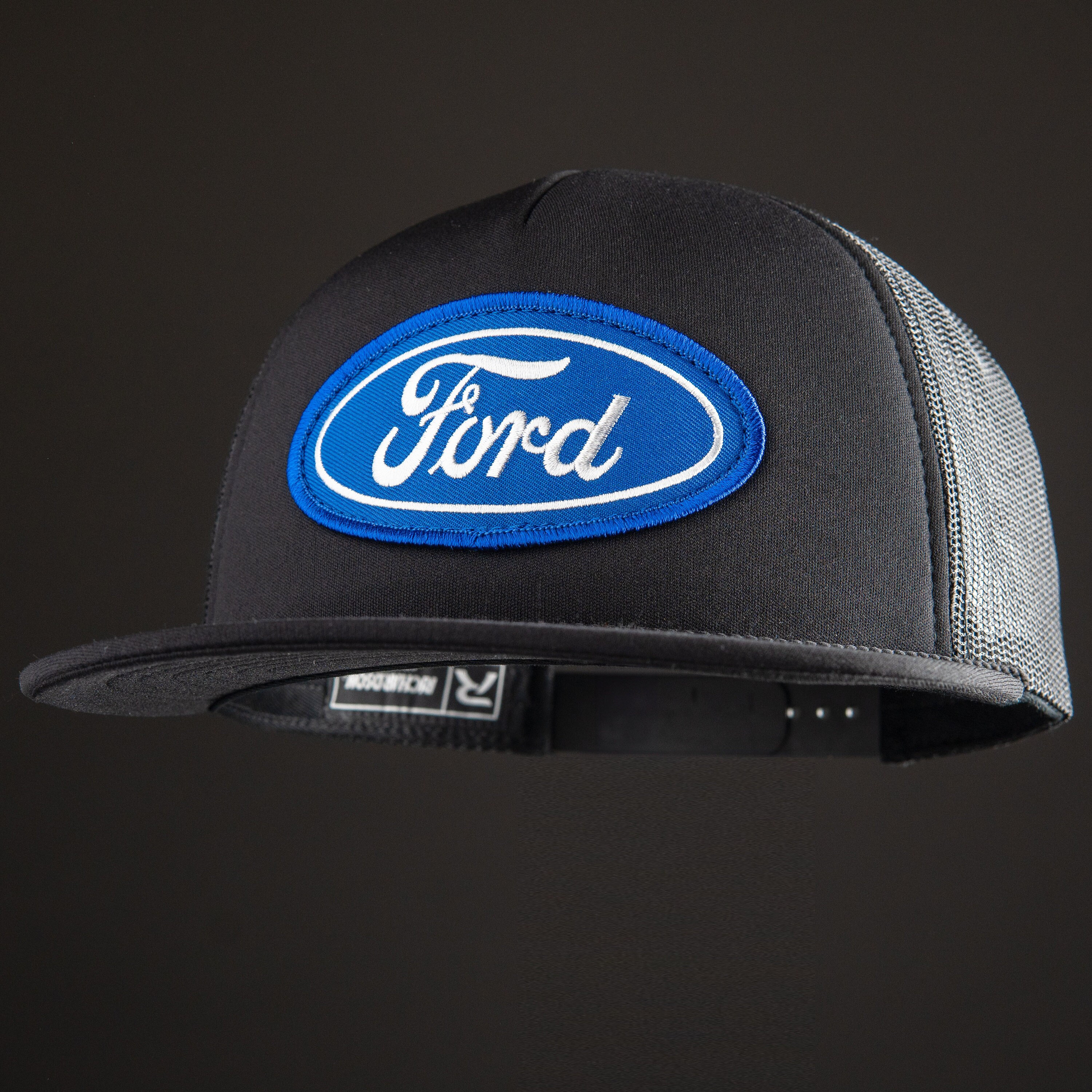 Vintage Ford Oval Patch on a NEW Richardson 113 Foam Front Trucker Cap ...