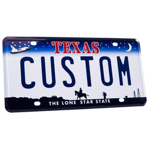 Personalized Embossed Metal Texas Space Shuttle State License Plate ...