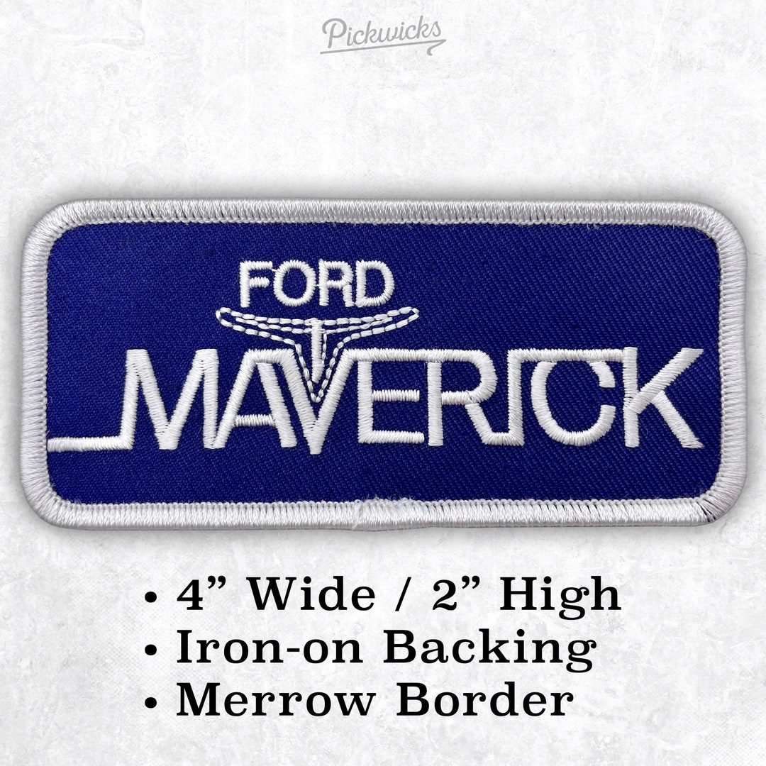 Ford Maverick Iron-on Patch - 4" X 2" - Vintage Embroidered, Pickup ...