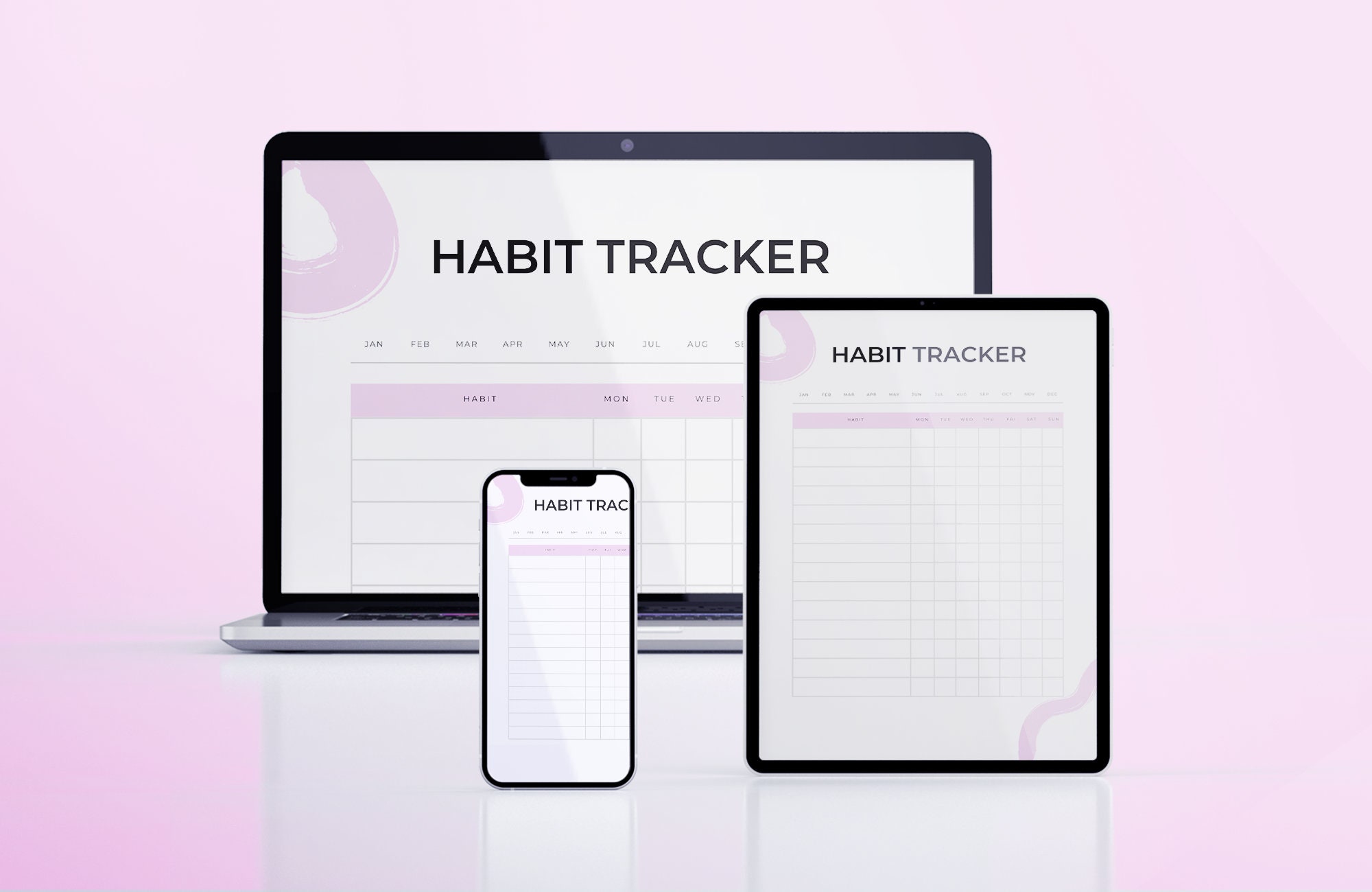 Habit Tracker Printable Editable Habit Tracker Template - Etsy Australia