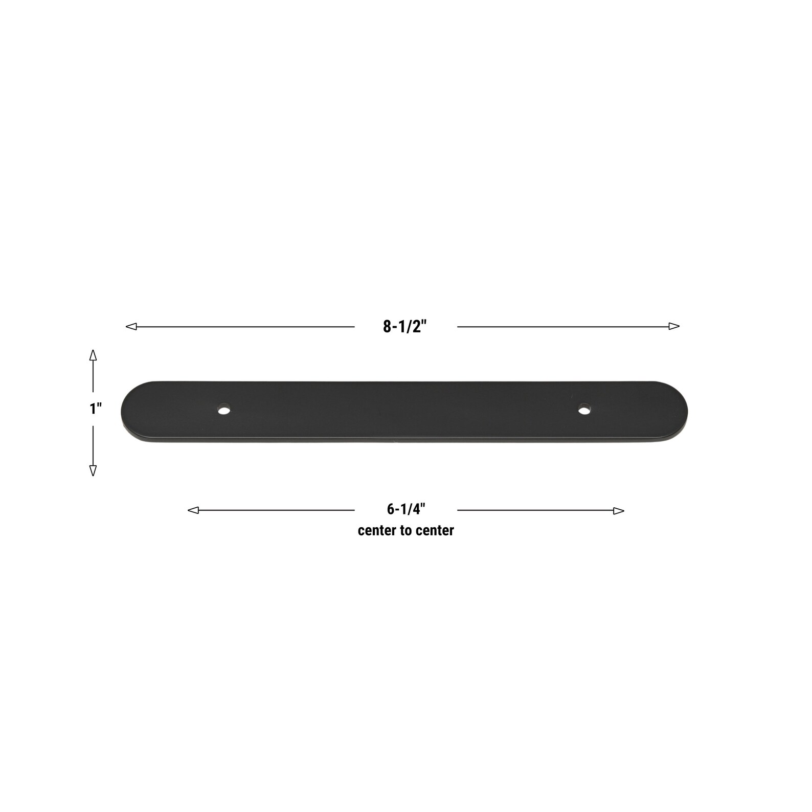Gliderite Matte Black Rounded Backplate Collection - Etsy