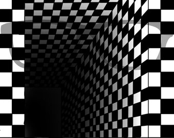 Optical Illusion Stencil | Etsy