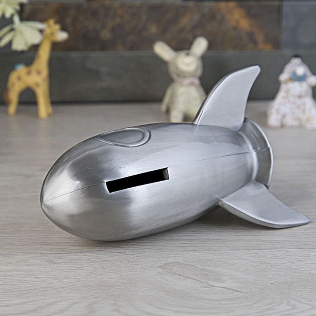 Vintage Tin Piggy Banks Penny Bank Money Box Birthday Gift Back to ...