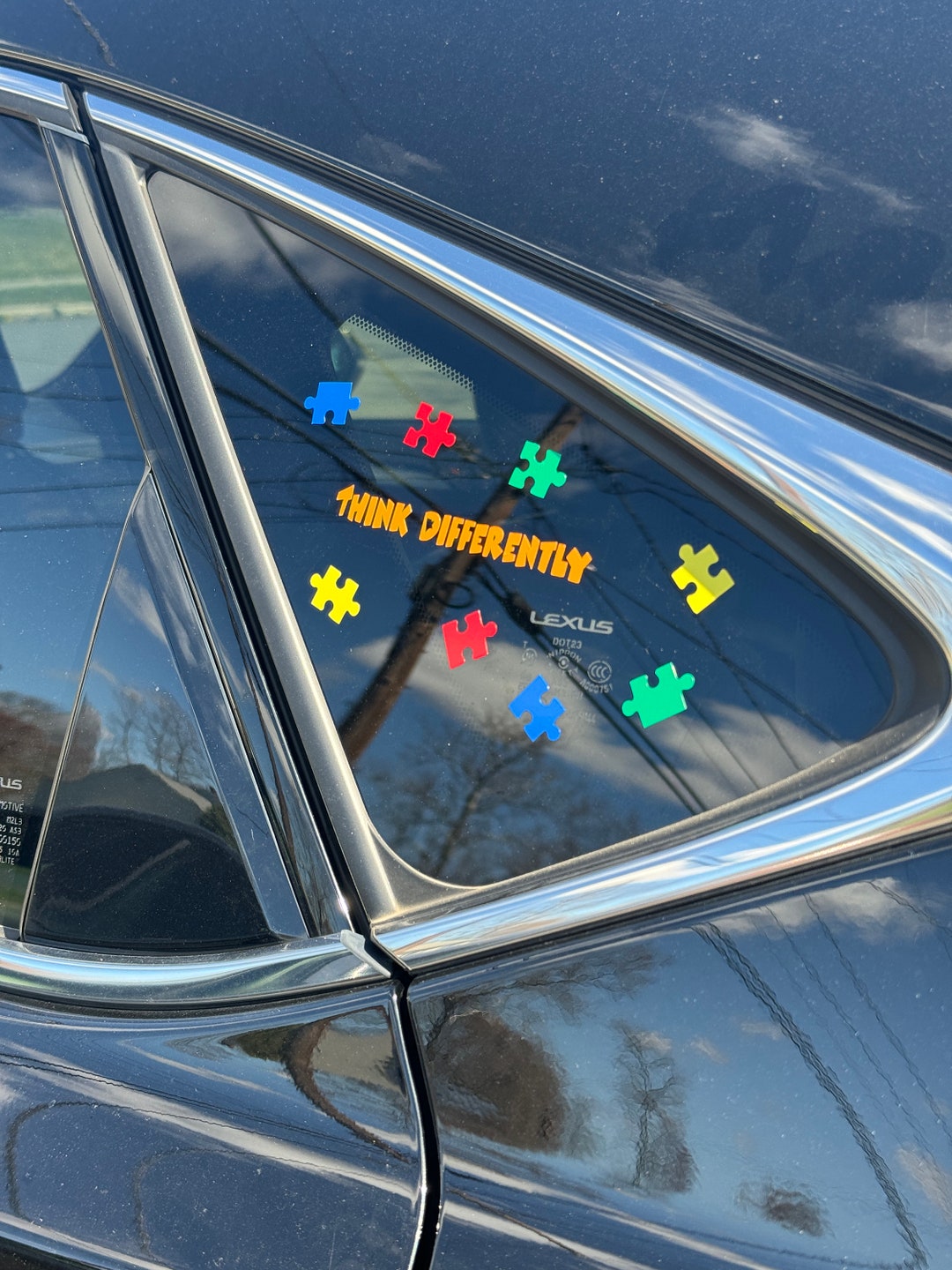 Think Differently Autism Awareness Car Decal - Etsy