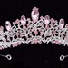 Pink Silver Rhinestone Crown - Etsy