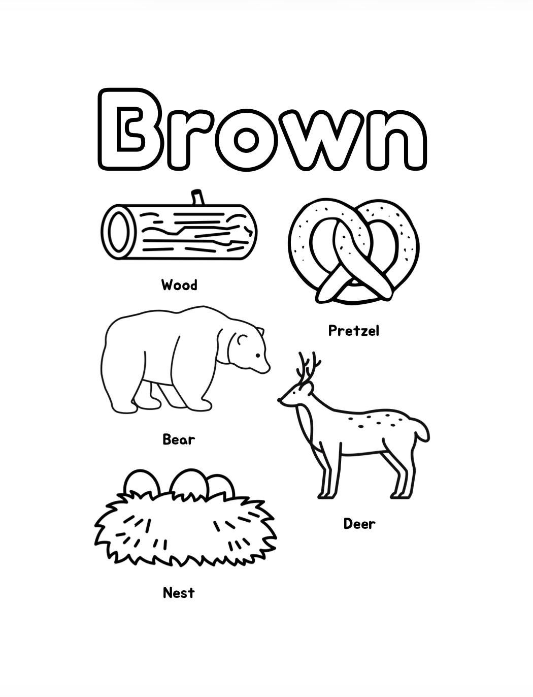 Learning Colors Coloring Pages for Kids | Toddler Printables ...
