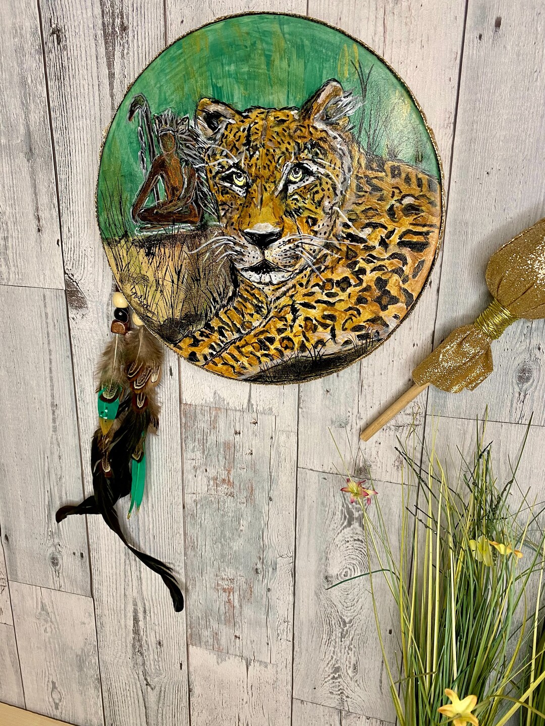 Original Art Indigenous Hand Drum Metis Medicine Woman - Etsy