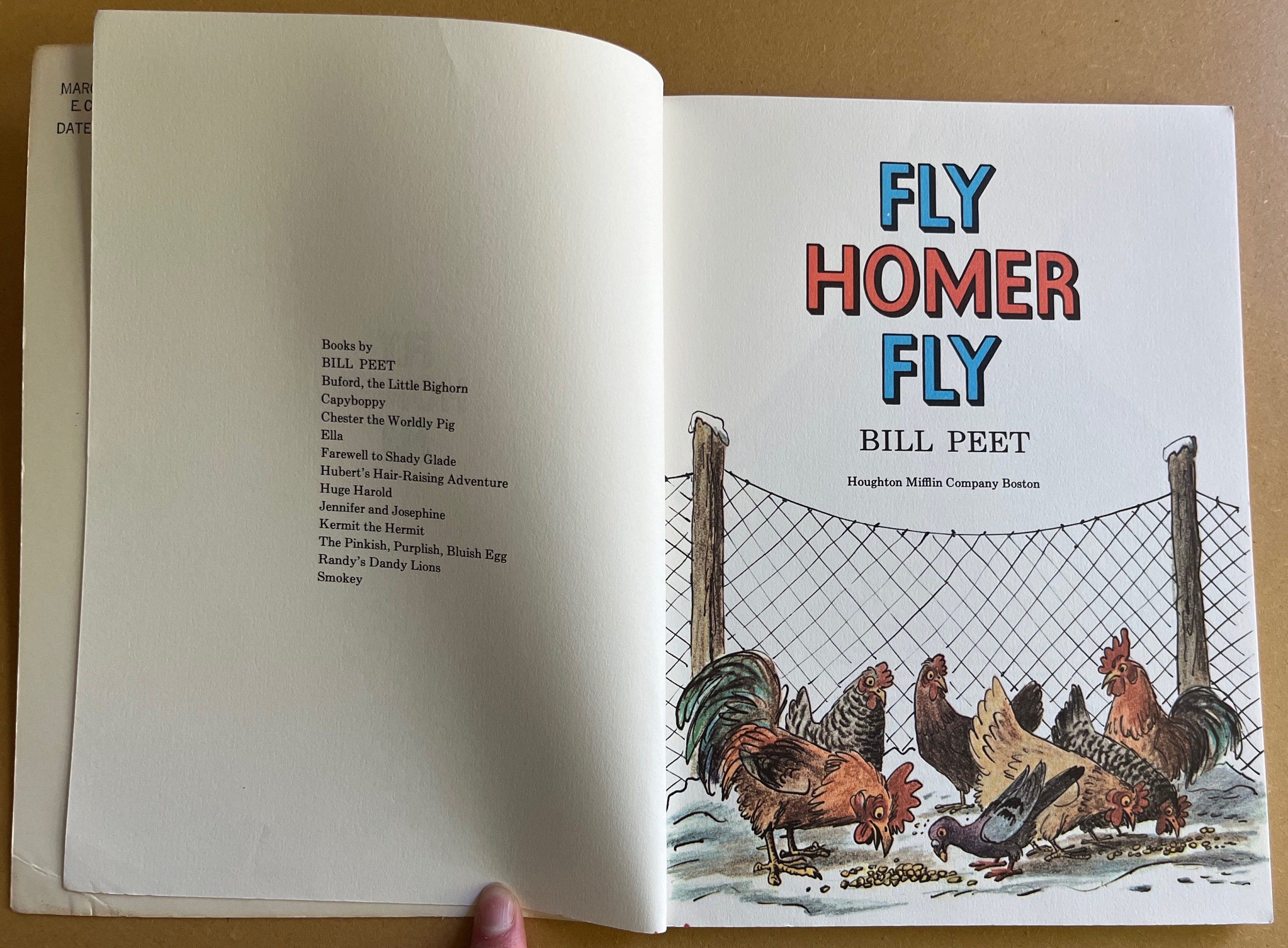RARE: Fly Homer Fly by Bill Peet (1969) - Etsy