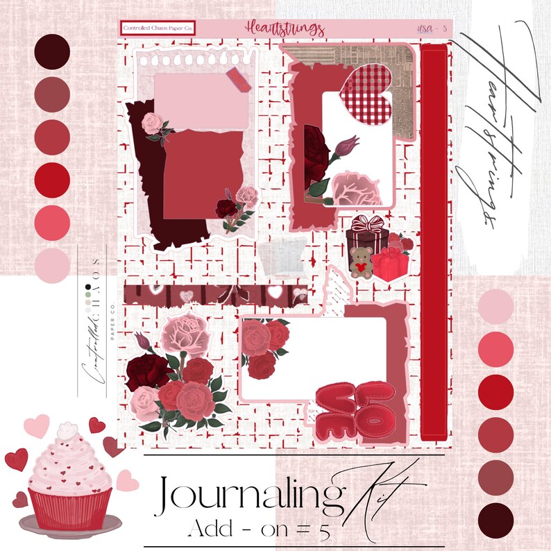Heartstrings | February 2026 | Journaling Kit | Add Ons - Etsy