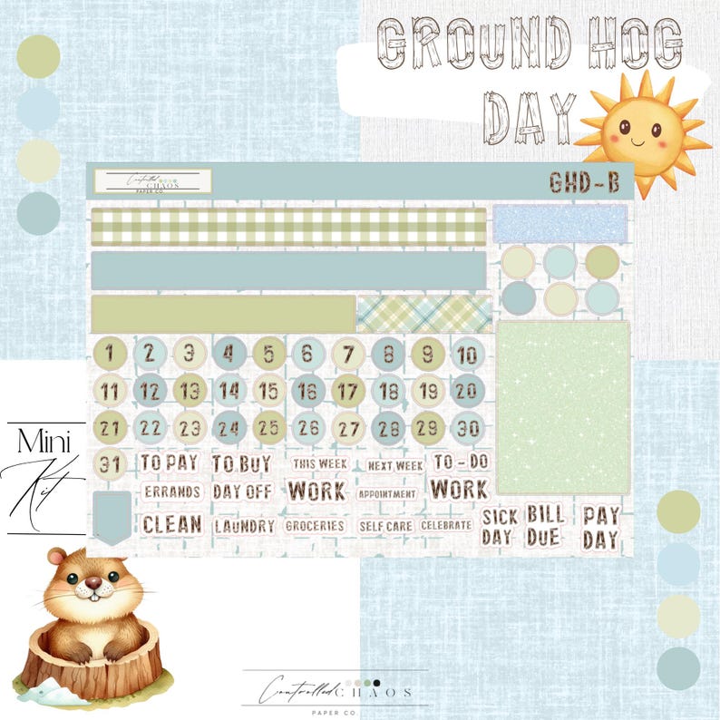 Ground Hog Day | February 2026 | Mini Kit | Big Size | - Etsy