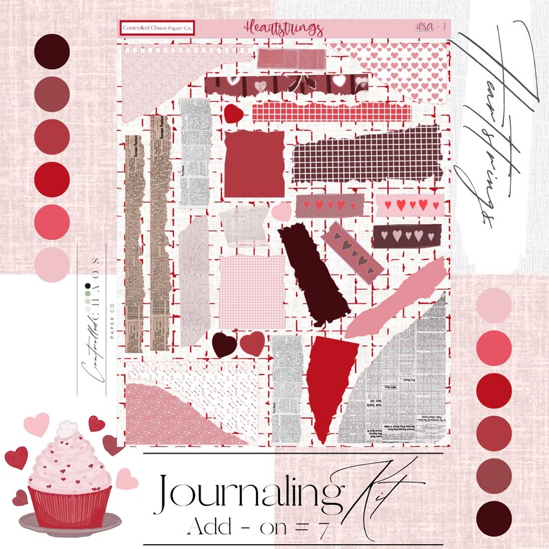Heartstrings | February 2026 | Journaling Kit | Add Ons - Etsy