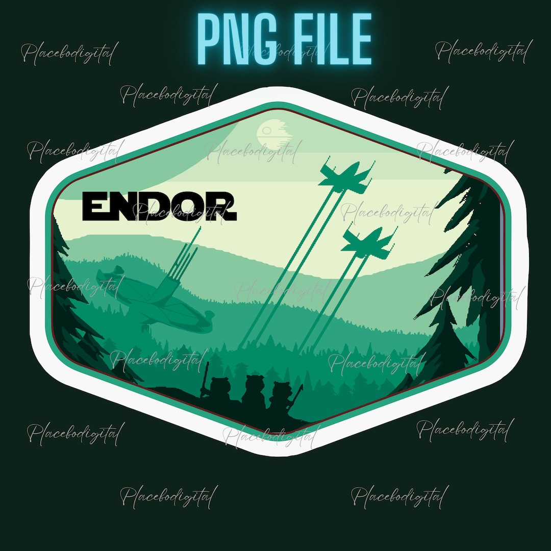 Star Wars Endor Planet PNG: Cricut Cut File (digital Download) - Etsy