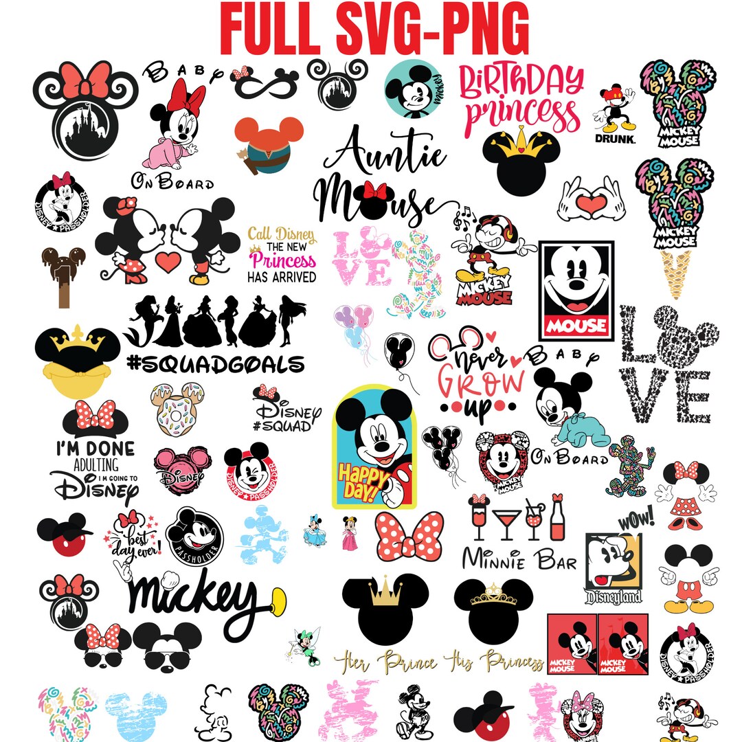 Mickey Mouse Mix Bundle Svg, Mickey Mouse Mix Bundle Svg, Mickey and ...