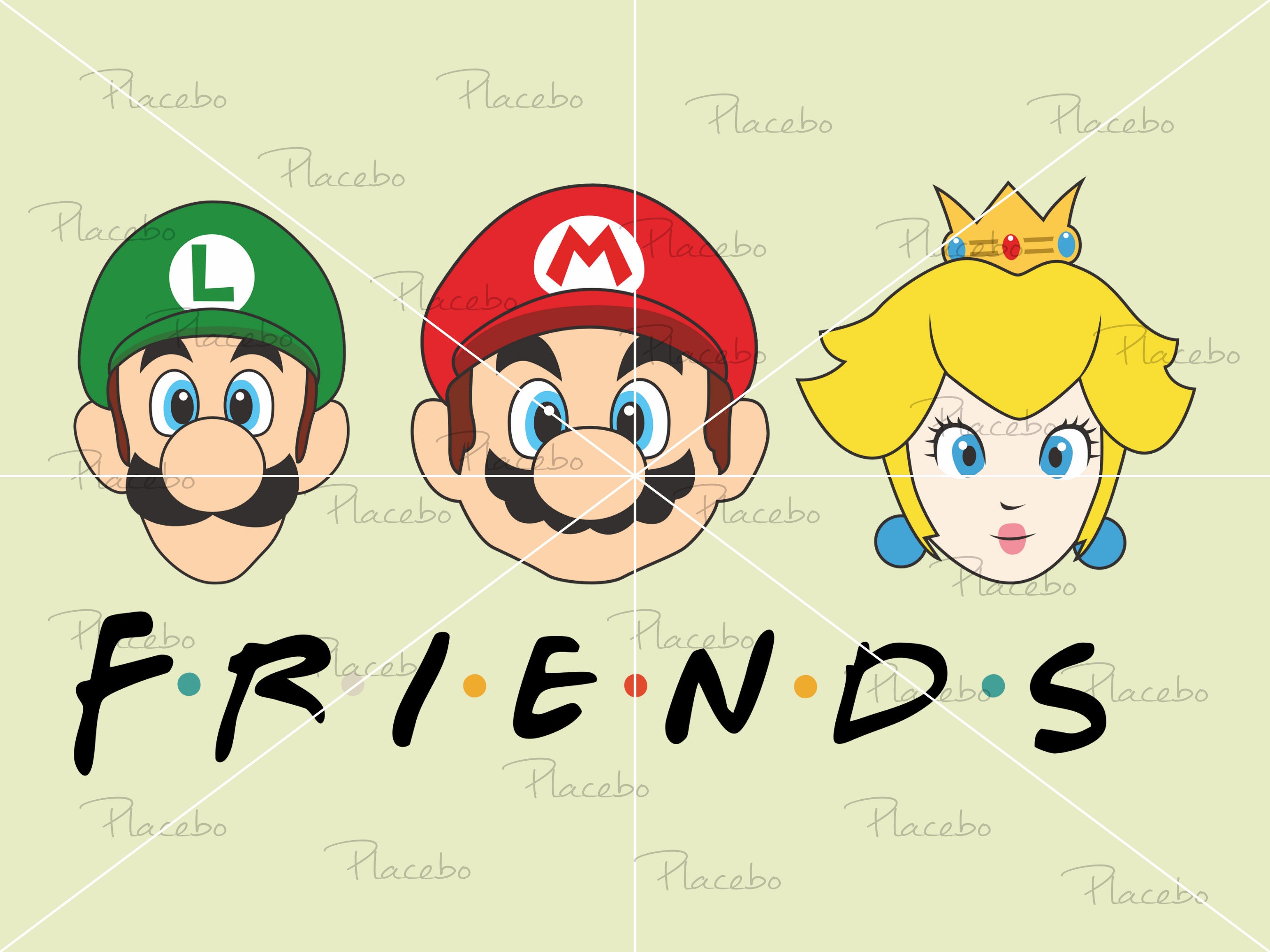 Super Mario Friends Svg Super Mario Png Mario and Princess - Etsy
