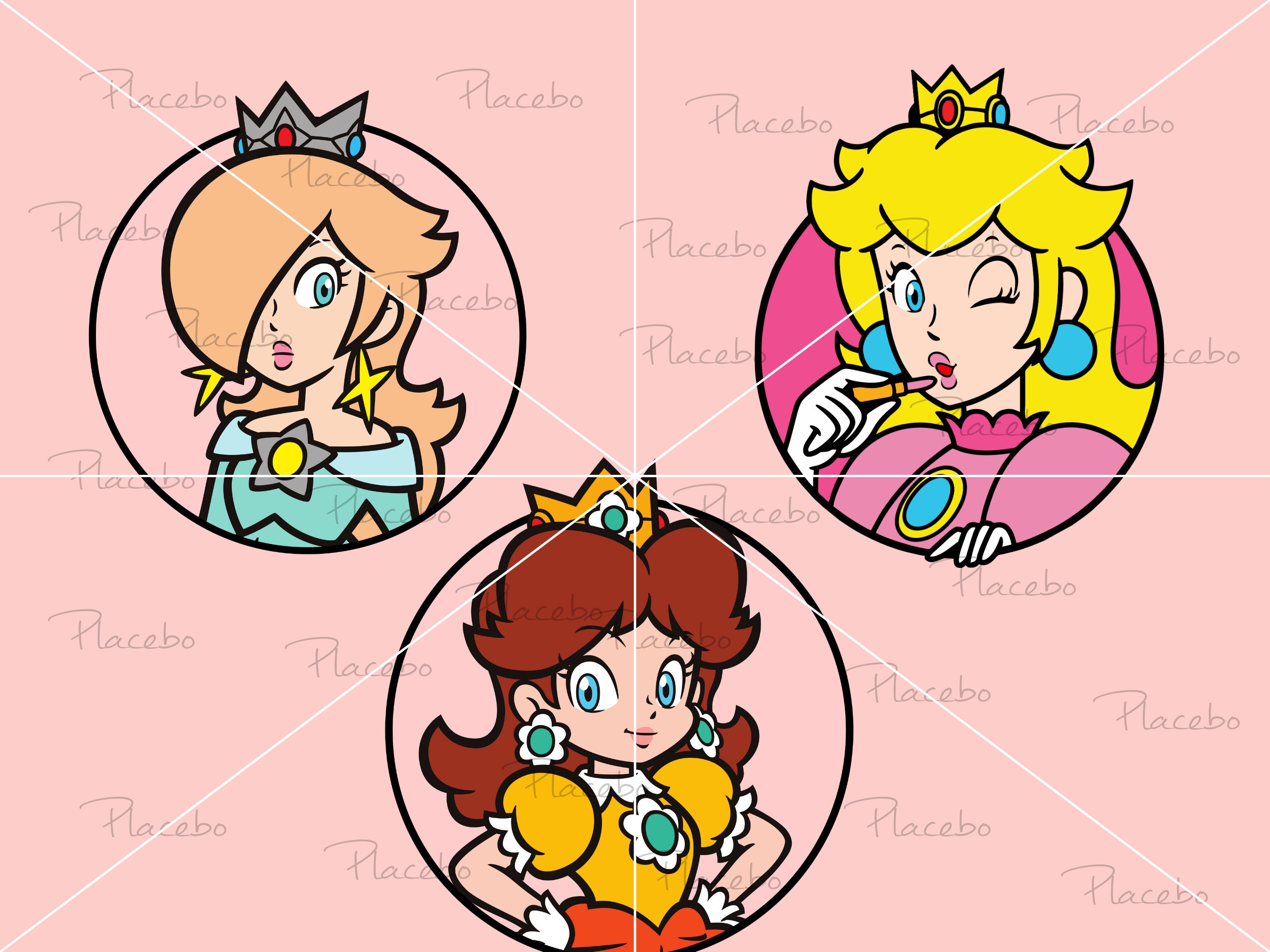 Princess Peach Svg Princess Daisy Png Princess Rosalina Png Etsy