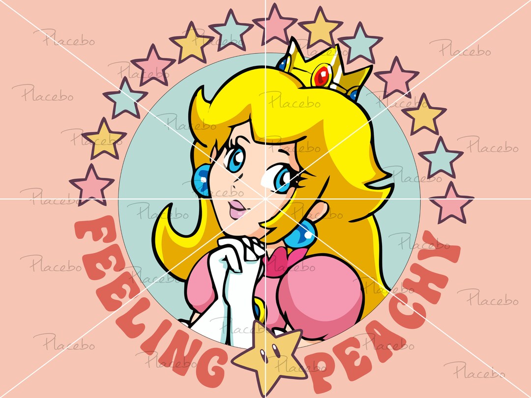 Princess Peach Feeling Svg, Princess Peach Feeling Png, Princess Peach ...