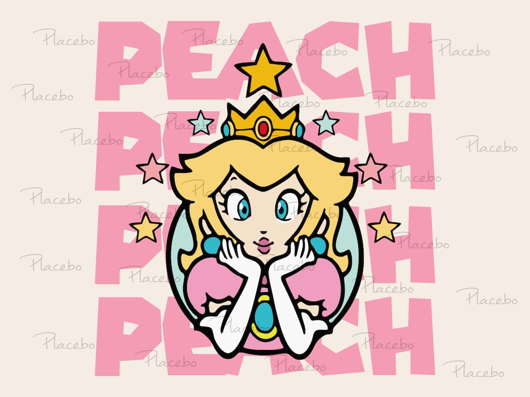 Princess Peach Svg, Princess Peach Png, Princess Peach Svg, Princess ...