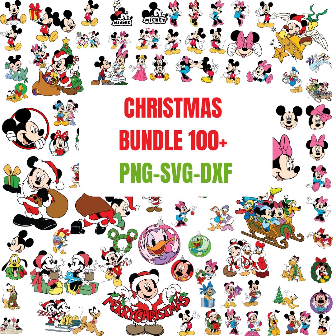 Christmas BIG Bundle, Merry Christmas Svg , Christmas Svg, Mickey ...