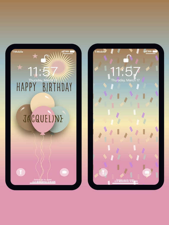 Gold Confetti Iphone Background