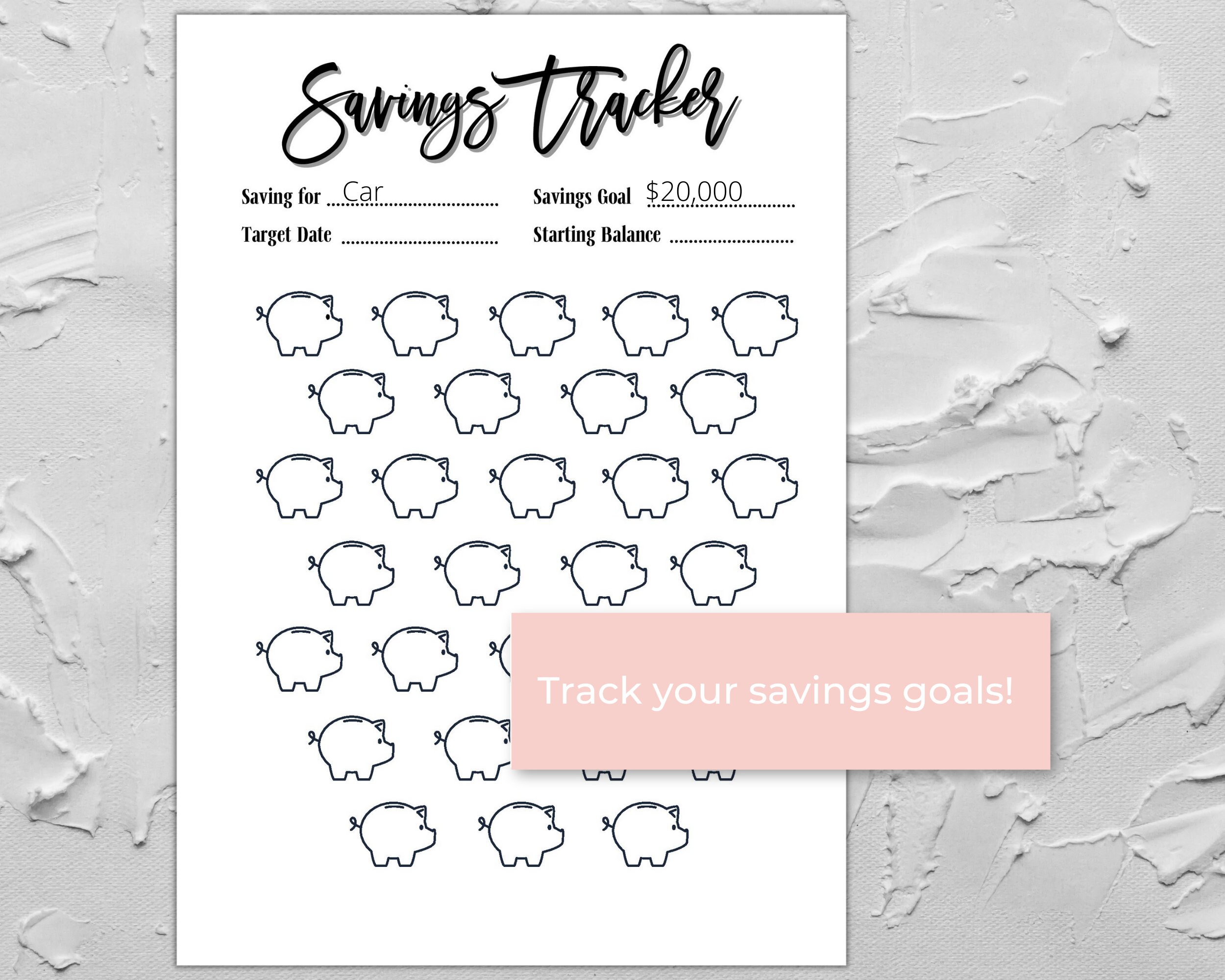 Financial Budget Planner Pink Floral 30 Pages - Etsy