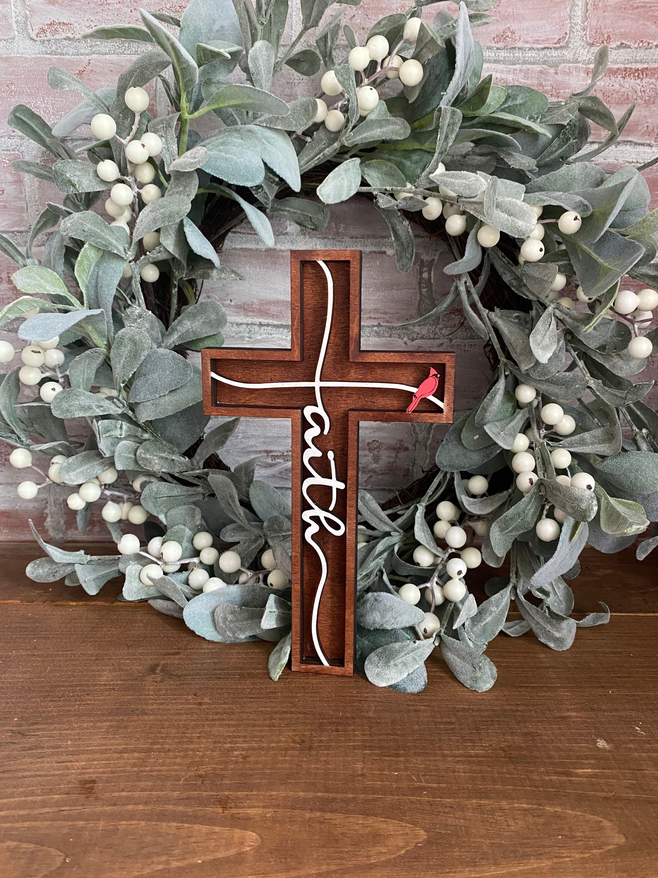 Wood Cross Wood Cross Wall Decor Wood Cross for Wall Wood - Etsy