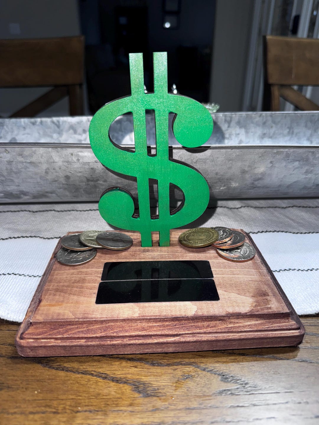 Custom Dollar Sign Trophy With Wooden Base – Perfect for Financial ...