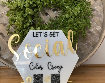 Let’s Get Social Sign - Etsy