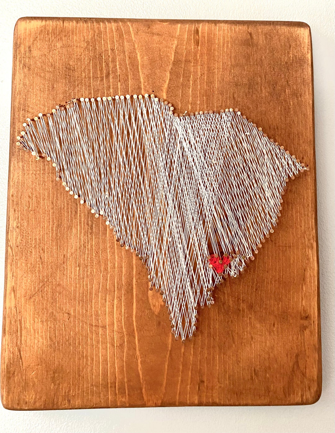 State String Art on Wood - Etsy