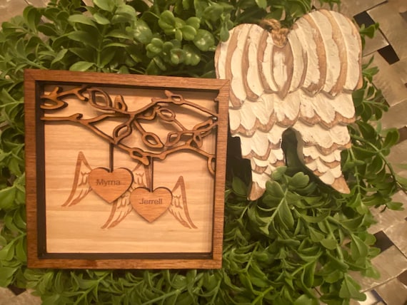 Memory/memorial Heart Family Tree | Etsy