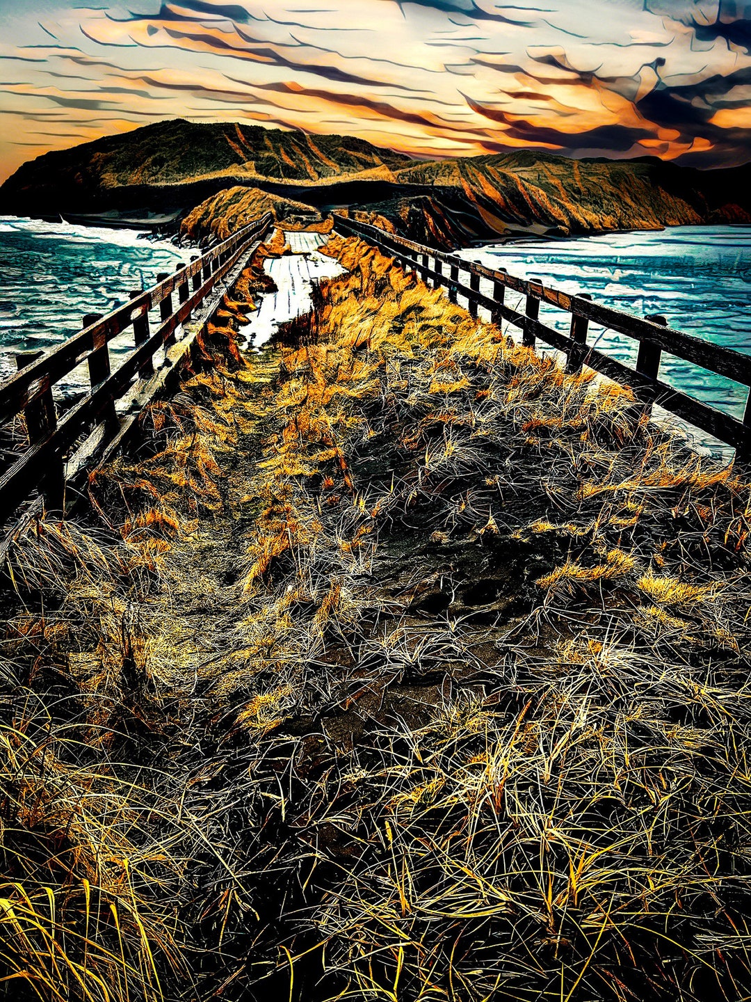 Alaskan Art, Wall Art, Giclee, Canvas, Adak, Outdoor, Alaska, Bridge ...