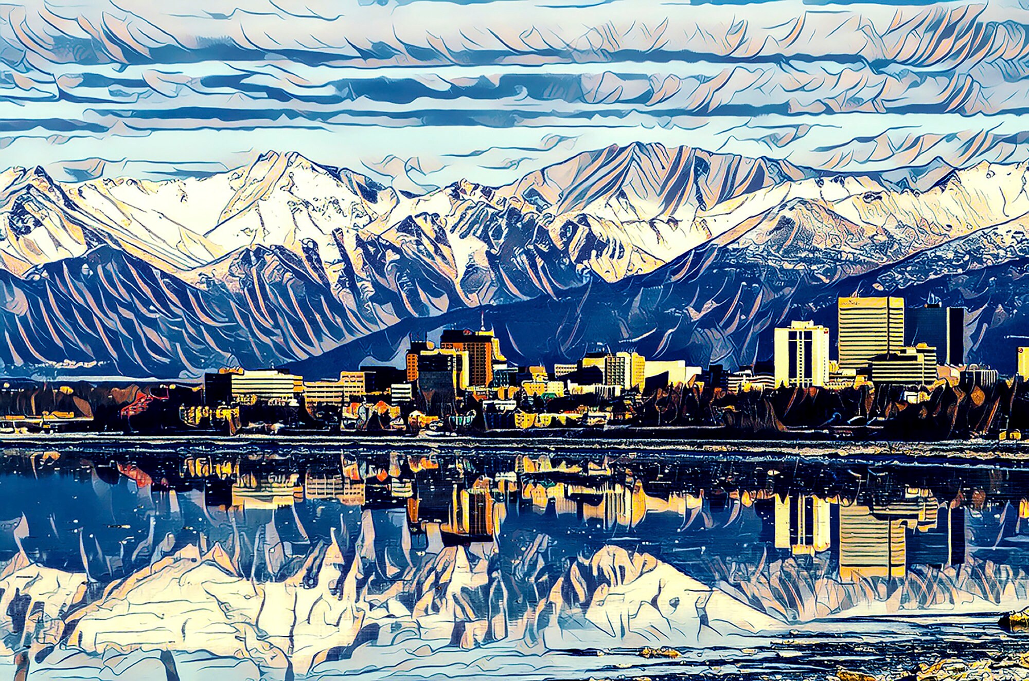 Alaskan Art, Wall Art, Giclee, Canvas, Fine Art, Alaska, Backcountry ...