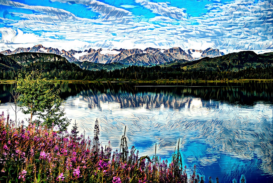 Alaskan Art, Wall Art, Giclee, Canvas, Fine Art, Mountain Lifestyle ...