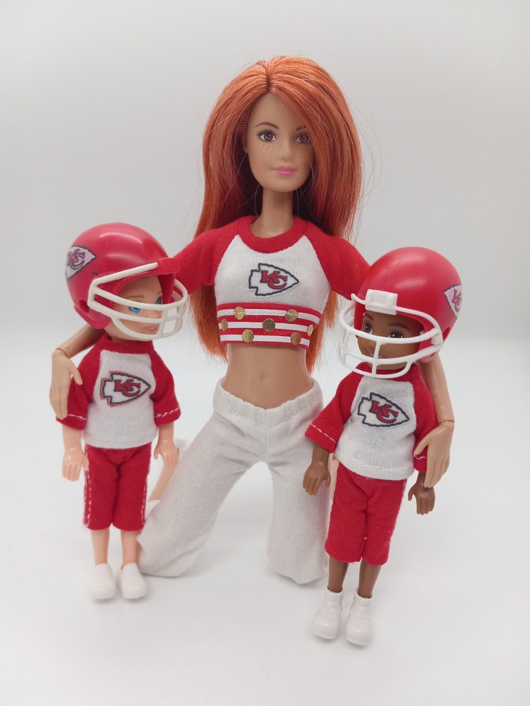 Handmade 5.5" Fashion Girl Boy Doll Clothes: Kansas City Chiefs Uniform ...