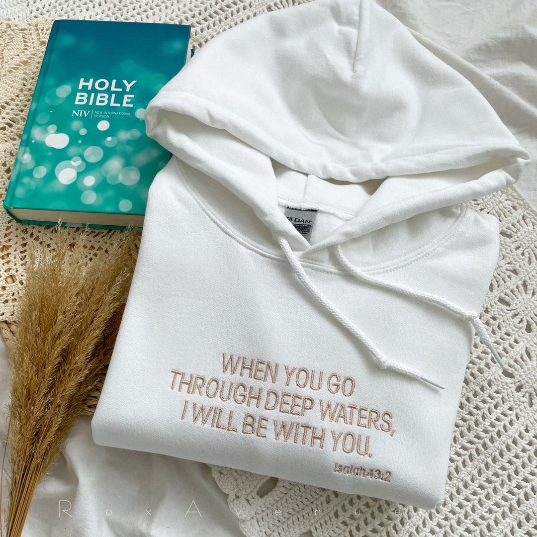 Christian Crewneck Embroidered Sweatshirt Faith Embroidered Sweater ...