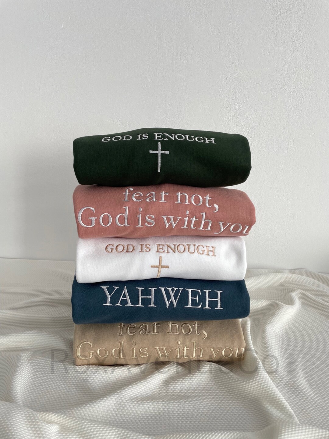 Embroidered Sweatshirt Christian Sweatshirt Faith Embroidered - Etsy