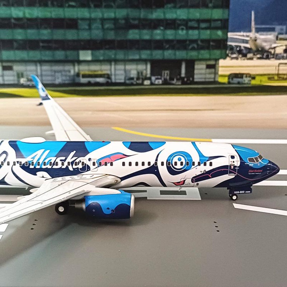 Die Cast 1:200 Scale Aircraft Model Alaska Airlines B737-800, G2ASA1246 ...