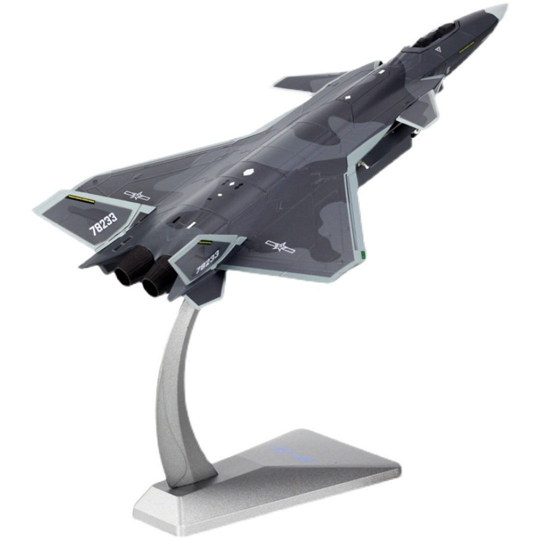 Diecast J-20 Militarized Combat Fighter 1:72 Scale Alloy Model Toy Gift ...