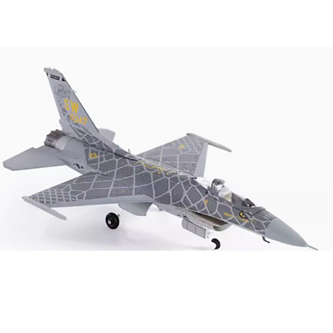 Die Cast American F-16C Fighter Jet Alloy Plastic Model 1:144 Scale Toy ...