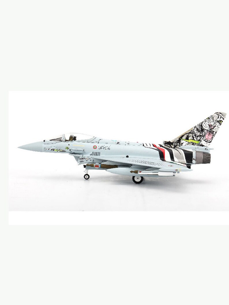 Die Cast Italian Air Force Typhoon EF-2000 Fighter Jet Militarized ...
