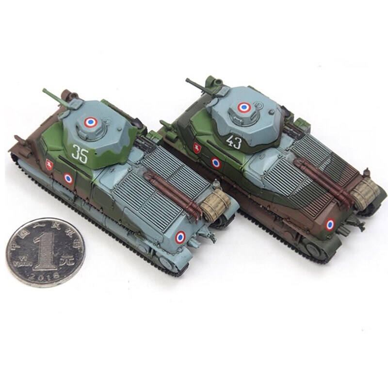 French Soma S-35 Medium Tank Model Two Set 1:72 Scale Toy Gift ...