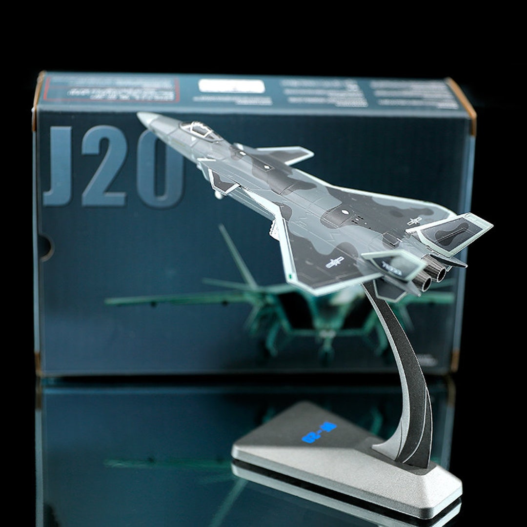 Diecast J-20 Militarized Combat Fighter Alloy Model 1:144 Scale Toy ...